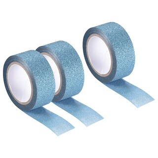 Glitter Tape, Decorative Craft Tape Blue 1.5cm x 5 M Pack of 3 - Bed ...