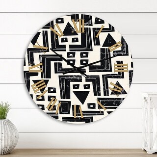 Designart 'Retro Vintage Organic Boho Doodles And Geometrics II' Mid ...