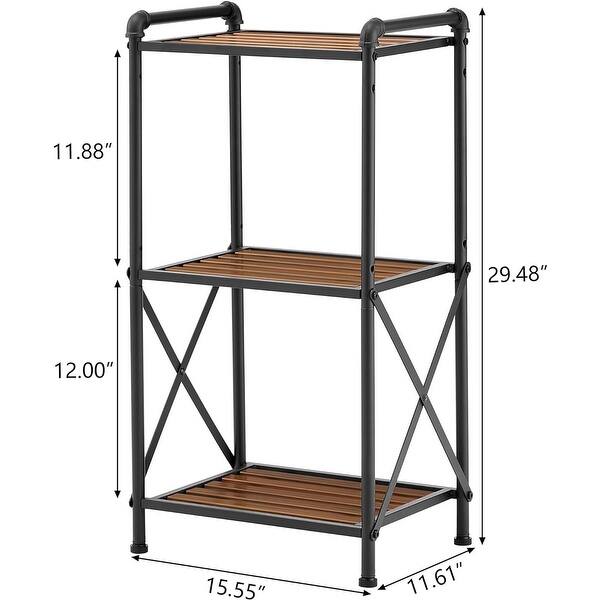 5-Tier Storage Rack, Adjustable Shelving Unit Storage Shelves - Bed ...