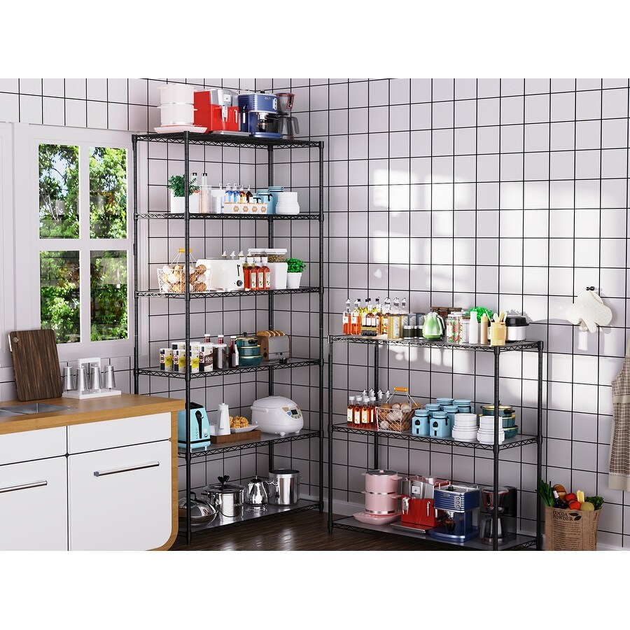 2 Pack 3 Tier Shelf Wire Shelving Unit Heavy Duty Metal Large Storage Shelves Bed Bath Beyond 40704429