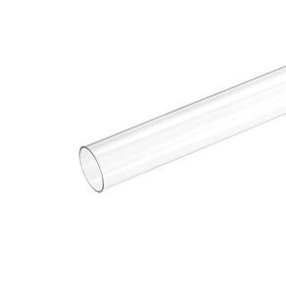 Plastic Pipe Rigid Tube Clear 0.67"(17mm) ID 0.78"(20mm) OD 17" (425mm ...