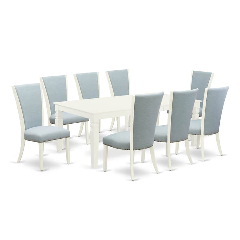 East West Furniture Kitchen Table Set- a Rectangle Dining Table and ...