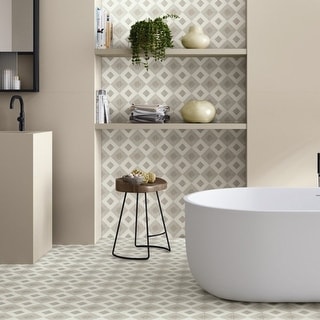 BATCH | Perth 6x6 "Astone" | Porcelain Floor & Wall Tile | Sand - Bed ...