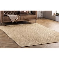 5x8 Feet Jute Braided Natural Handmade Handwoven Natural Area Rug - 5 ...