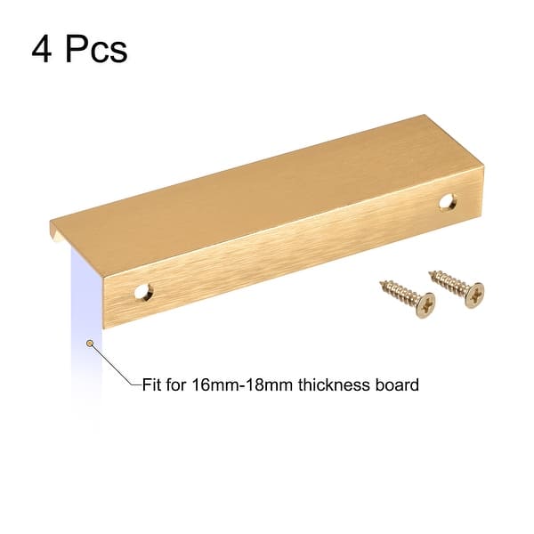 Finger Edge Pull Handle Aluminum Alloy Concealed Drawer Pulls - Bed ...