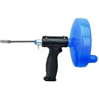 0.25 in. x300 in. Blue Stainless Steel-Plastic Drain Auger American ...