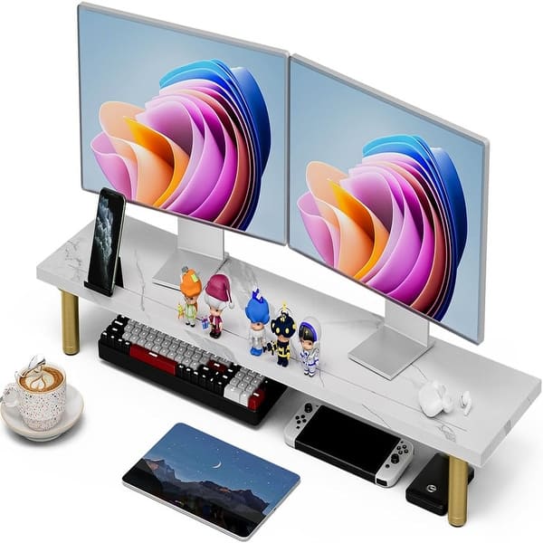 Dual Monitor Stand Riser - Bed Bath & Beyond - 40046661