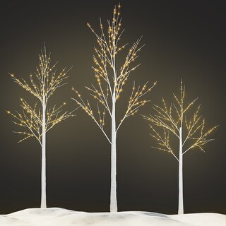 Warm White Copper Wire Tree Shaped Light(Set of 3) - Bed Bath & Beyond ...