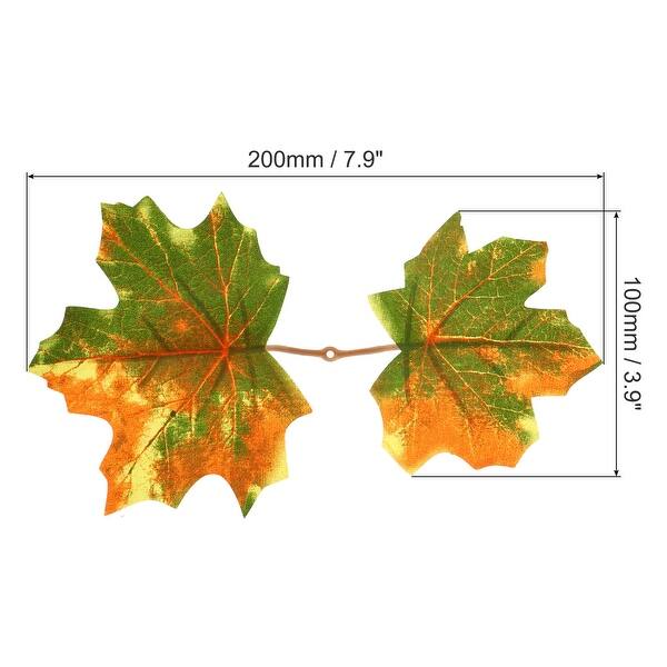 Fake Fall Leaves, 20 Pack Artificial Maple Leaves Faux Style 5 - Bed ...