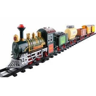 18-Piece Battery Operated Lighted & Animated Continental Express Train ...