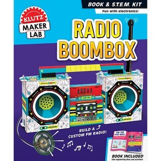 Klutz Maker Lab Boombox Kit - DIY FM Radio Building S.T.E.M Contruction ...