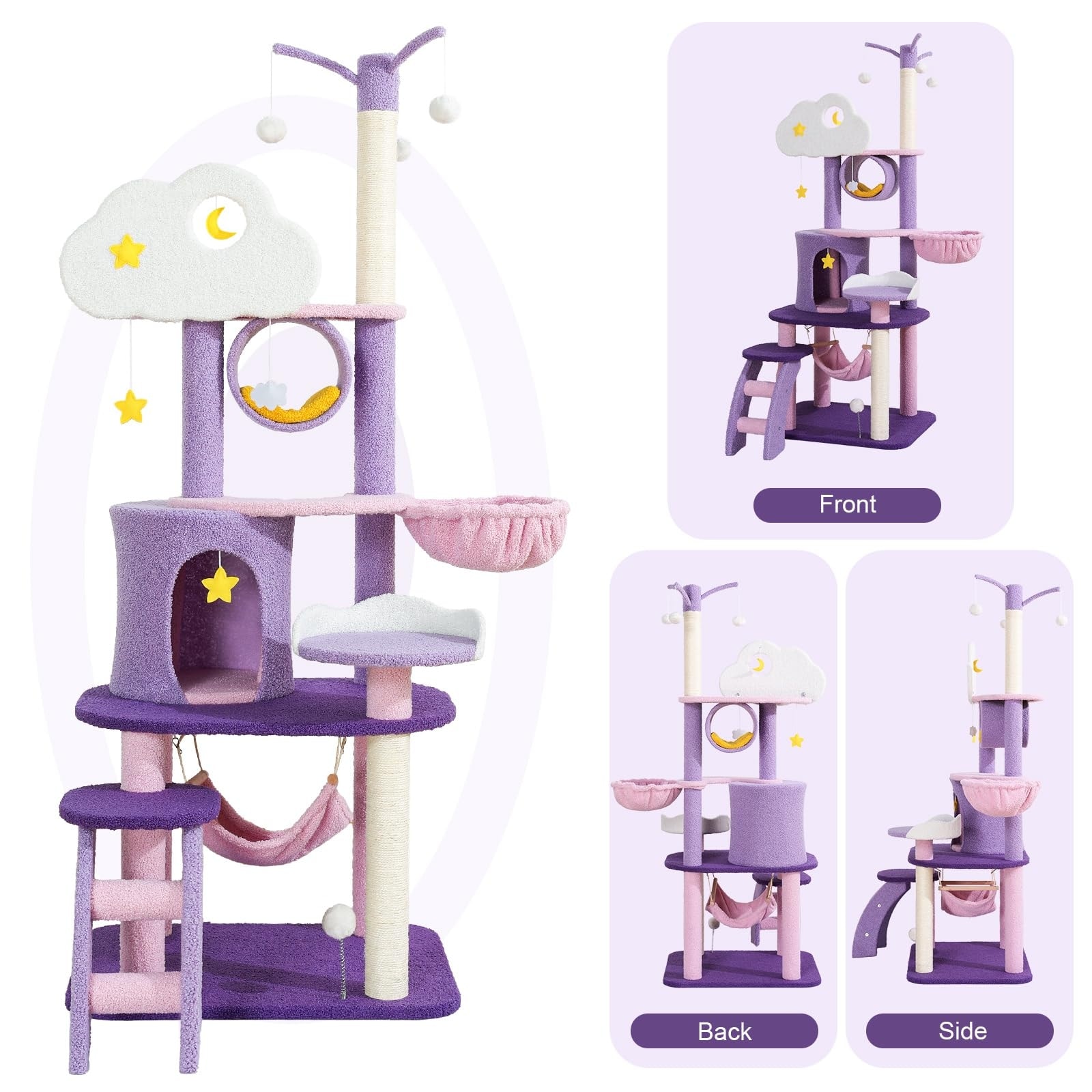 lilac cat tree