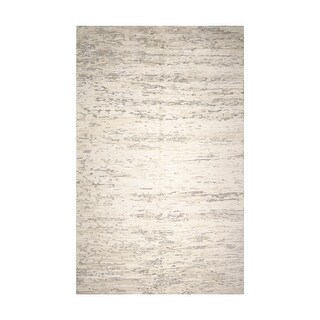 Hand Knotted Ivory, Beige Sherpa Wool Traditional Oriental Area Rug ...