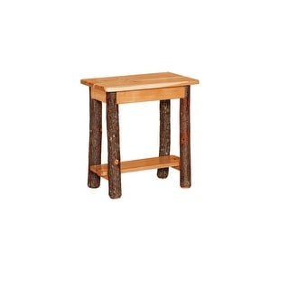 Hickory Log Rectangular End Table - Bed Bath & Beyond - 33608853