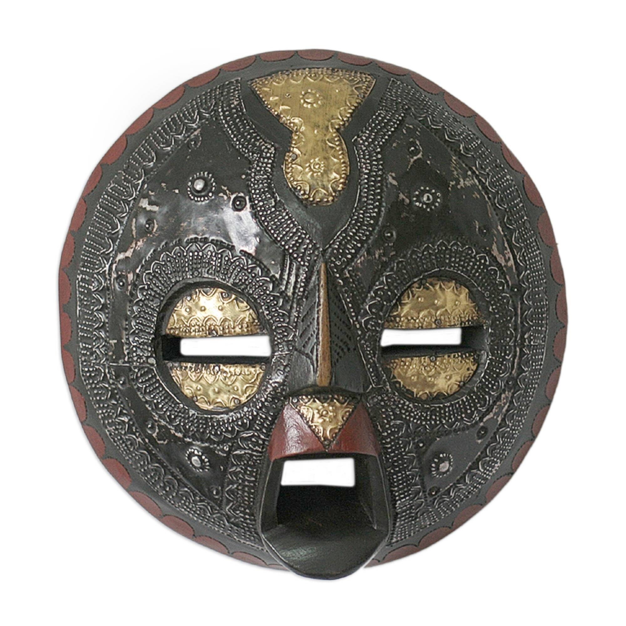 Handmade Sign of Protection Sese Wood Mask (Ghana) - Bed Bath & Beyond ...