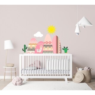 Lama Wall Decal Girl's Room Boho Mountain Decals - Bed Bath & Beyond ...