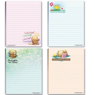 Stonehouse Collection - Cute Notepads - 4 Assorted Pads - Sweet, Feel ...