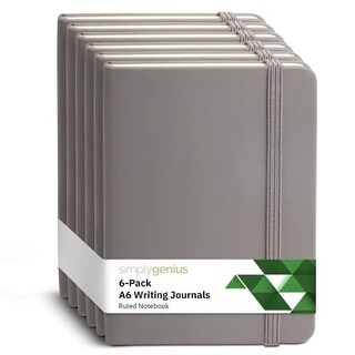 Paper Junkie Simply Genius A6 Lined Mini Hardcover Notebooks, 124 Pages ...