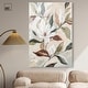 Soft Magnolia I Floral Frameless Acrylic Glass Wall Art by Art Remedy ...