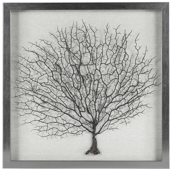 HUJI Silver Withered Tree Shadow Box Wall Decor - Bed Bath & Beyond ...