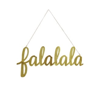 National Tree Company 19 in. HGTV Home Collection "FALALALA" Metal Sign ...