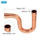P-Trap Copper Pipe Fittings Welding Solder Sweat Connection for HVAC ...