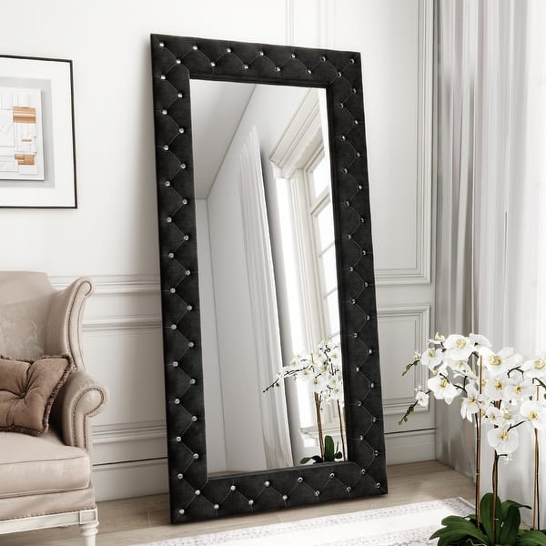floor mirror black