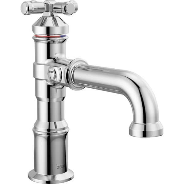 Delta 587-DST Broderick 1.2 GPM Single Hole Bathroom Faucet with Push ...