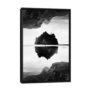 iCanvas "Isolation Island In B&W" by Stoian Hitrov Framed Canvas Print ...