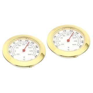 2Pcs 1.69” Mini Indoor Outdoor Thermometer °C/°F Temperature Monitor ...