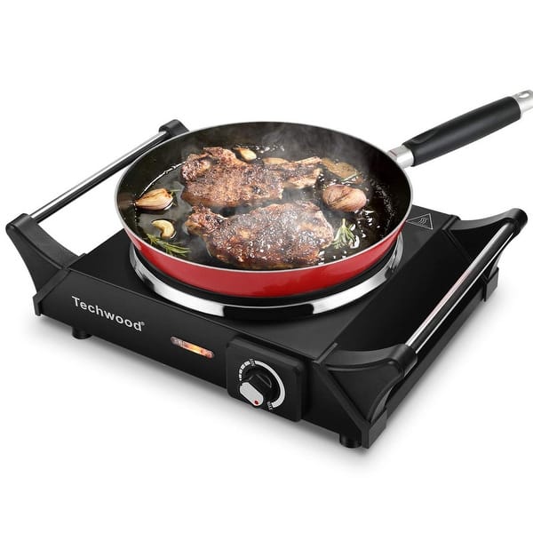 Elexnux 1500W Portable Electric Hot Plate 7.5 In Countertop Infrared ...