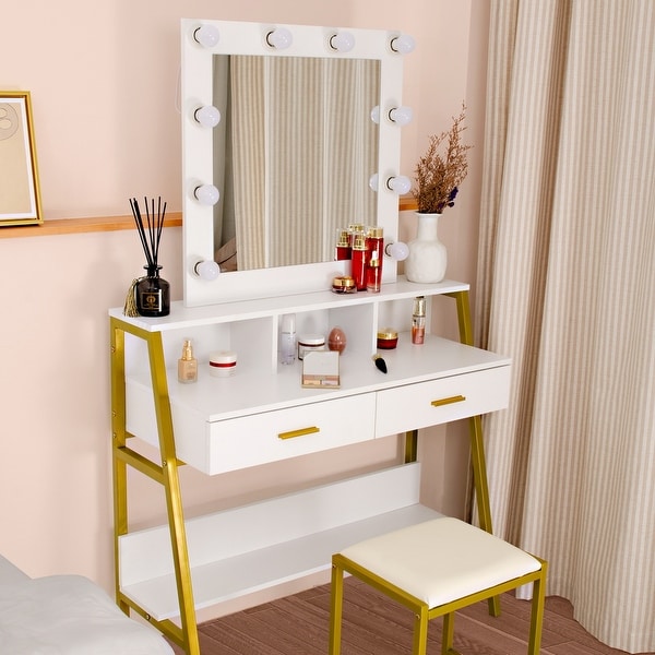 Steel dressing table with mirror store