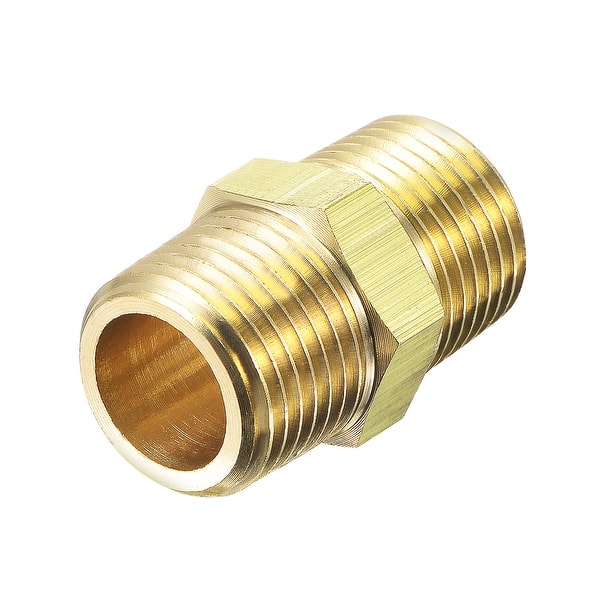 Brass Pipe Fitting Reducer Adapter for Water Air Pressure Gauge Engine ...