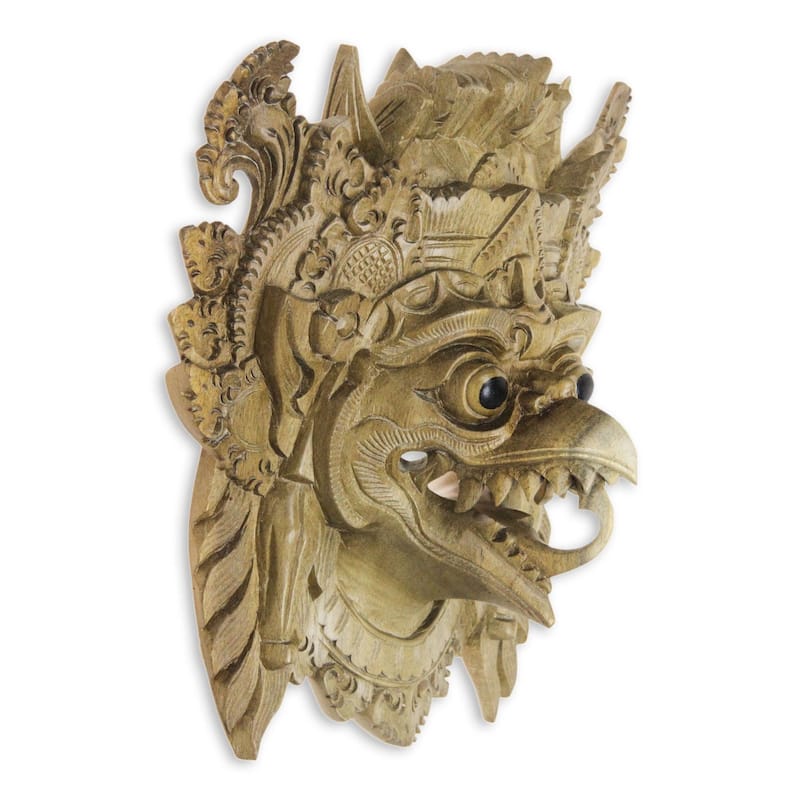 NOVICA Handmade Garuda the Eagle Wood Mask (Indonesia) - Overstock ...