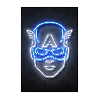 Captain america Digital Neon TV Movies Art Print/Poster - Bed Bath ...