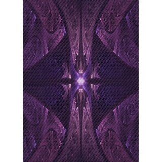 Ahgly Company Machine Washable Transitional Deep Purple Area Rugs - Bed ...