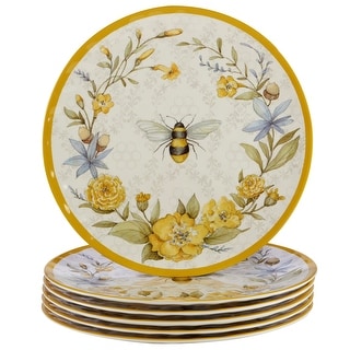 Certified International Bee Sweet 12-Piece Melamine Dinnerware Set ...