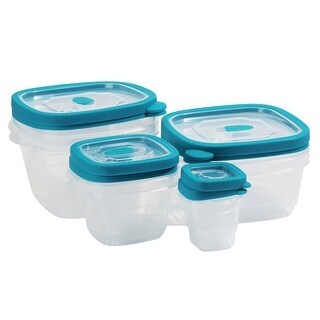 Kitchen Details 16 Piece Food Storage Container Set - Blue - Bed Bath ...