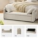 Franco Modern Upholstered Storage Bench with Two Throw Pillows - Bed ...