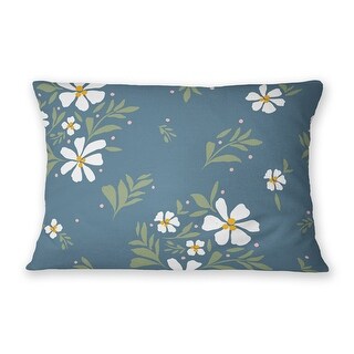 CORA BLUE Indoor|Outdoor Lumbar Pillow By Becca Garrison - Bed Bath ...