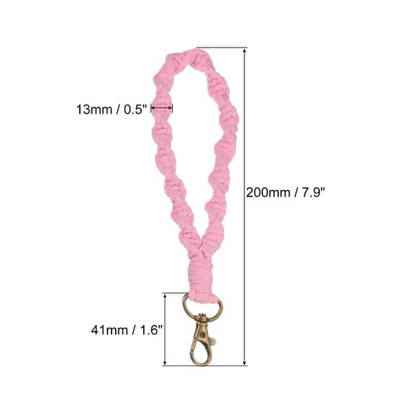 Wrist Lanyard for Keys Braided Twisted Keyring Hand Wrist Lanyards ...