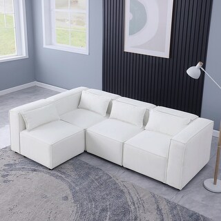 Modular Sofa Set with Solid Wood Frame - Bed Bath & Beyond - 40945427