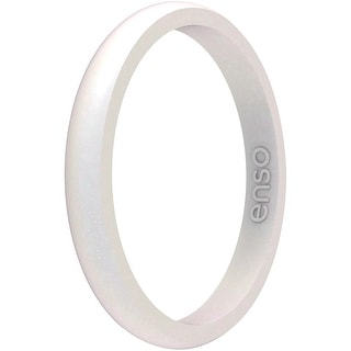 Enso Rings Halo Birthstone Series Silicone Ring - Opal - Bed Bath ...