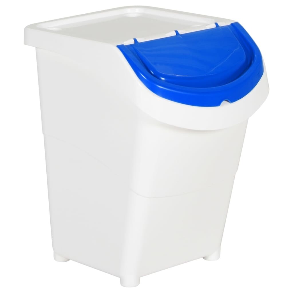 stackable recycling bins with lids
