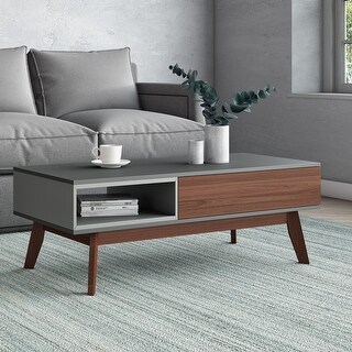 Modrest Lillian Modern Multi Colored Coffee Table - Bed Bath & Beyond ...