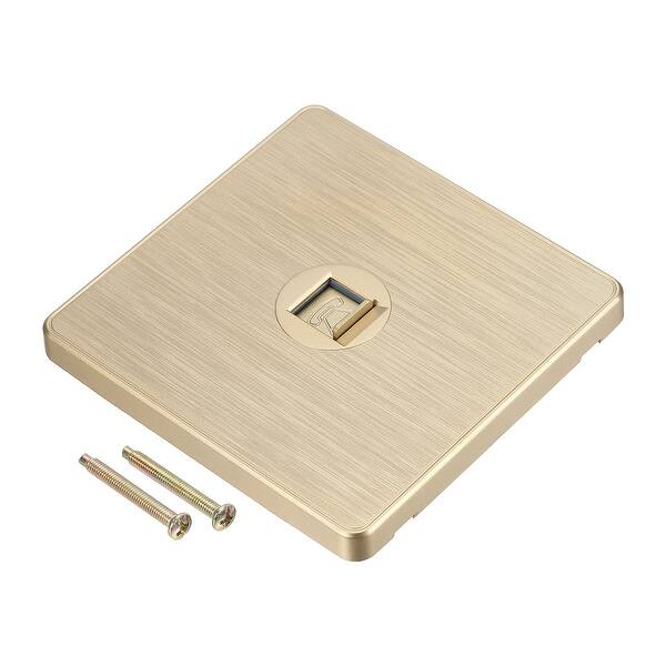 Telephone Socket Single Port Wall Plate Gold Tone for Home Office ...