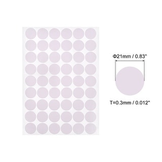 21mm Dia Adhesive Screw Hole Cover Stickers 6 Sheet/324pcs - White ...