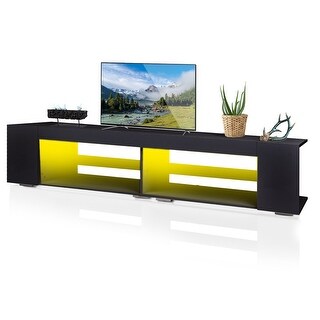 LED TV Stand Modern Entertainment Center for up to 90" TV's - Bed Bath ...
