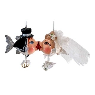 Katherine's Collection Bride Groom Kissing Fish Set Christmas Holiday ...