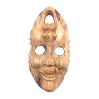 Novica Handmade Two Faces Wood Mask - Bed Bath & Beyond - 37867626